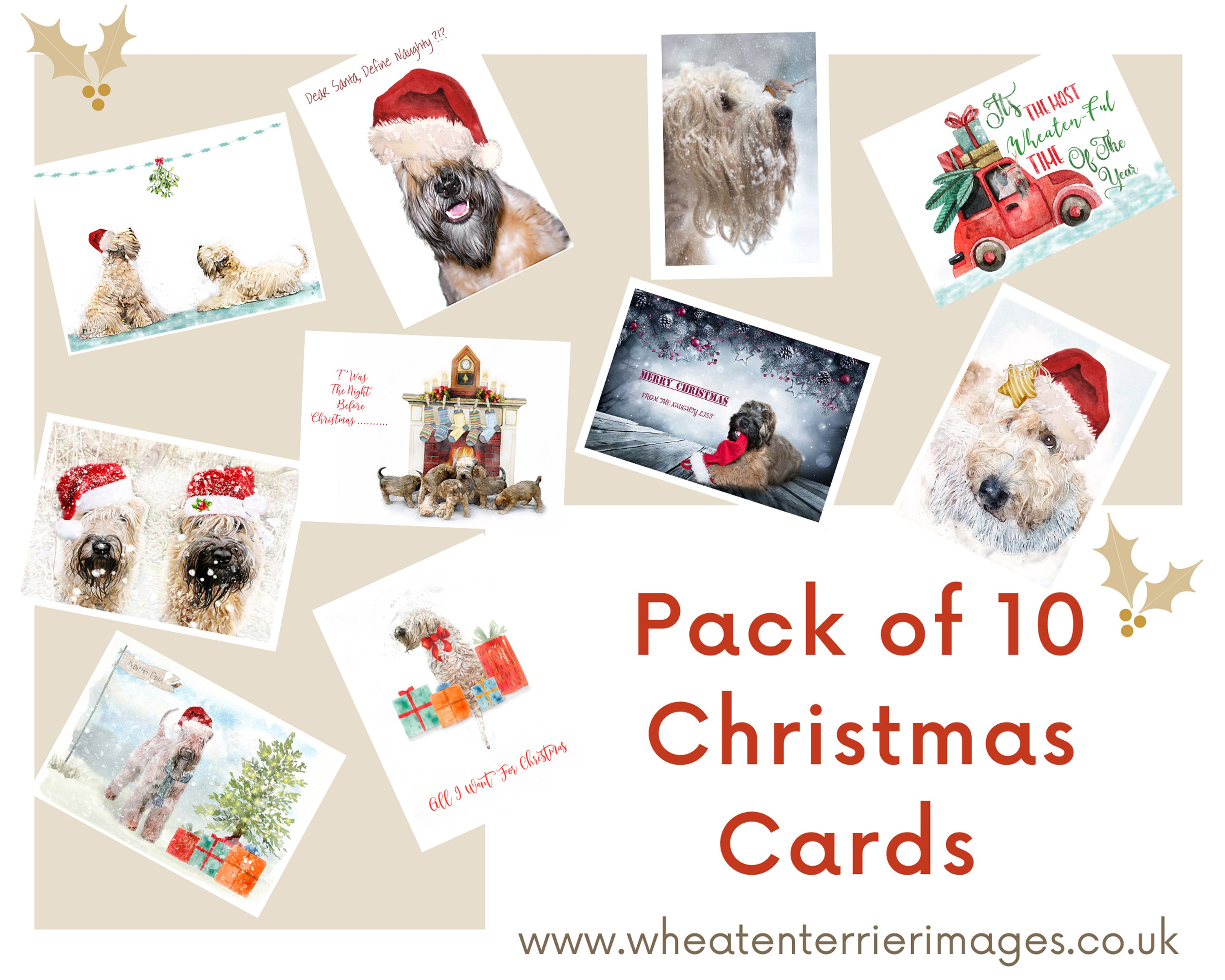 Christmas Card Multi Packs – Wheaten Terrier Images